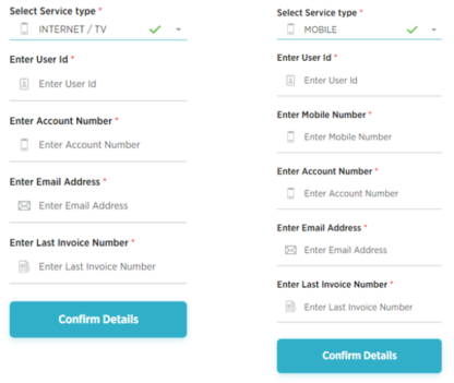 My Account: Online Account Management | OneComm