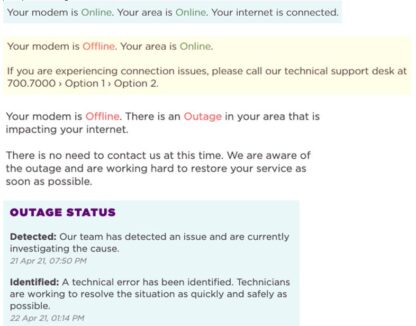 How to Check the Status of your Internet Connection | OneComm