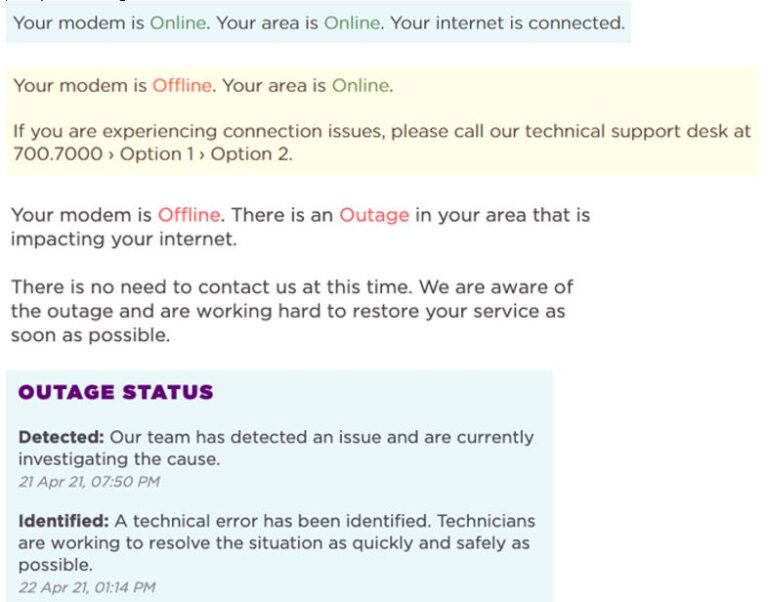 How to Check the Status of your Internet Connection | OneComm